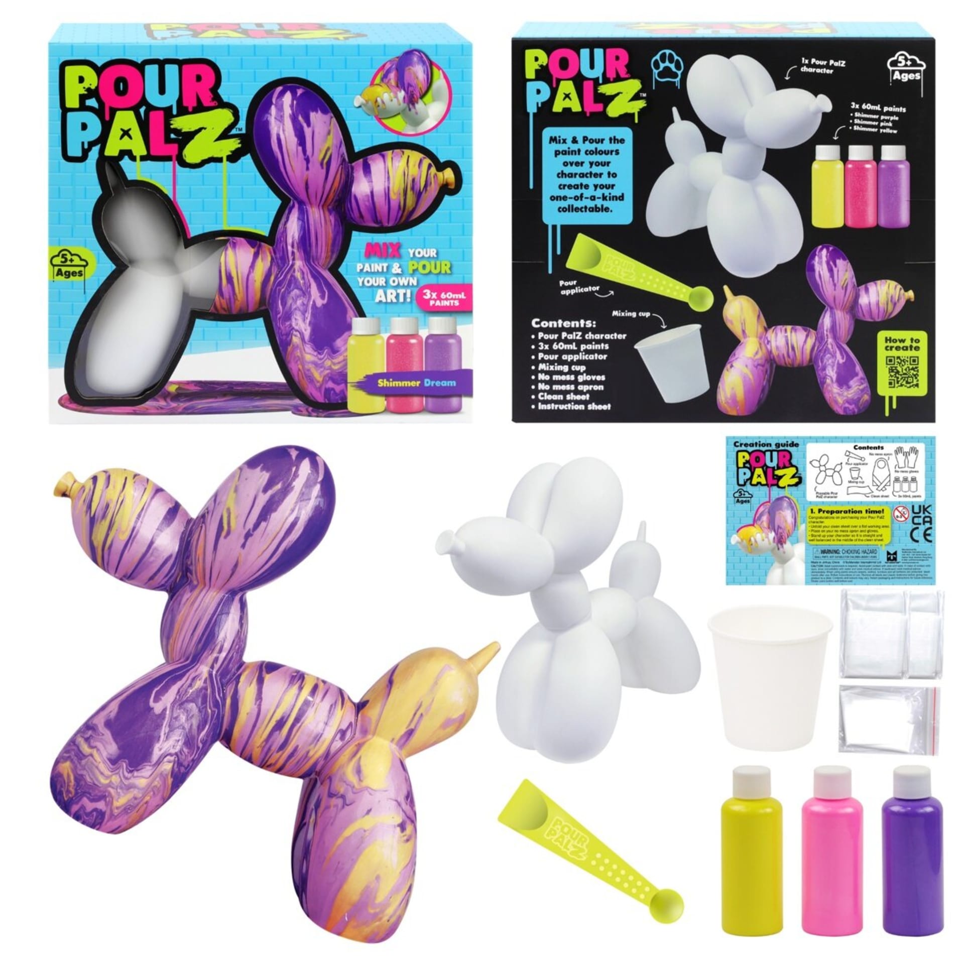 Pour Palz Balloon Dog - Assorted - Kmart