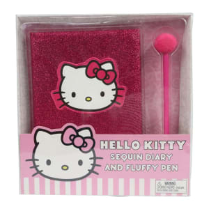 Hello Kitty Sequin Diary and Fluffy Pen Set - Kmart NZ