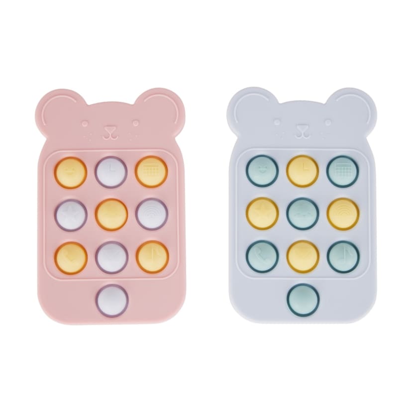 Silicone Phone Popper Teether Toy - Assorted - Kmart