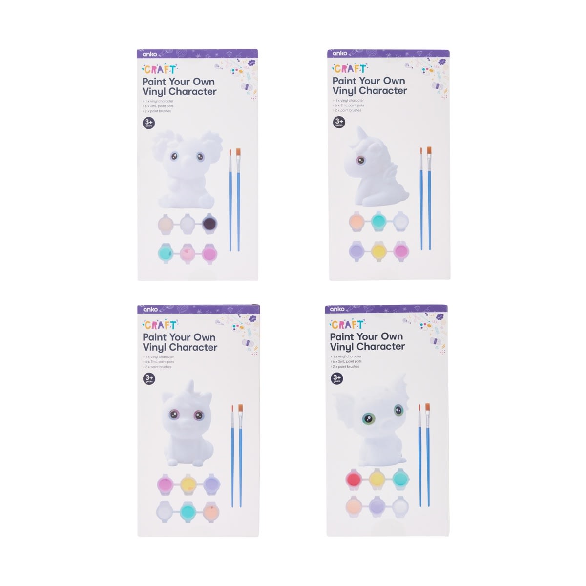 Paint Your Own Vinyl Character Kit - Assorted - Kmart