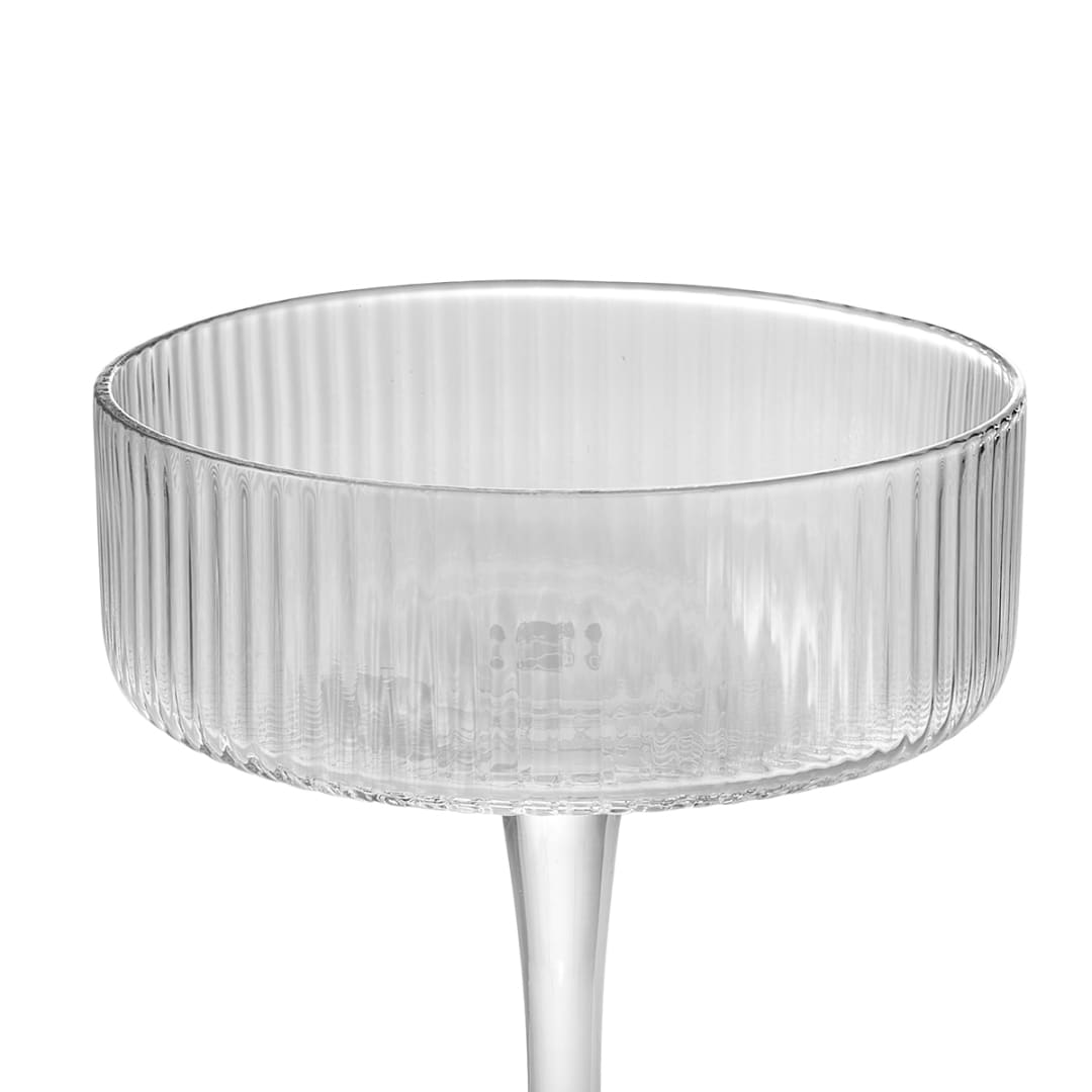 4 Linear Coupe Champagne Glasses - Kmart