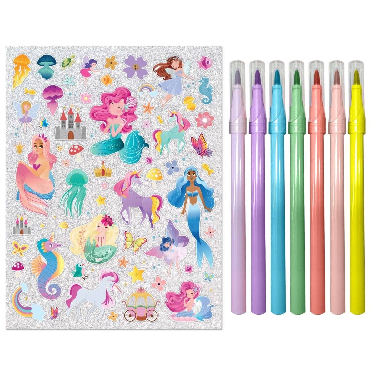 Kaleidoscope Enchanted Wonderland Colouring Kit - Book - Kmart