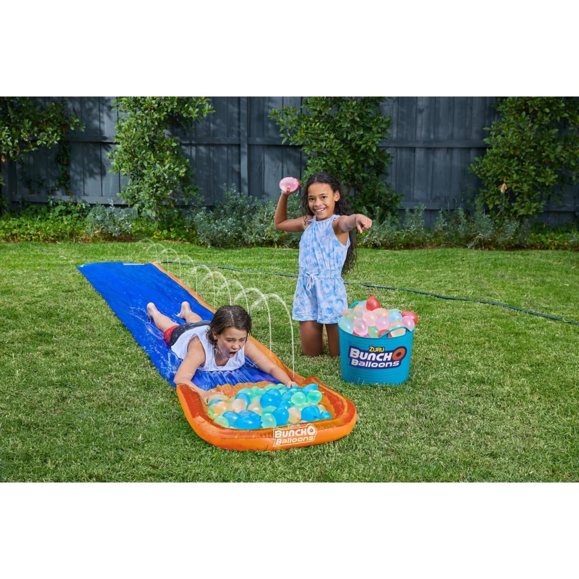 Zuru Bunch O Balloons Water Slide Wipeout and Self-Sealing Water ...