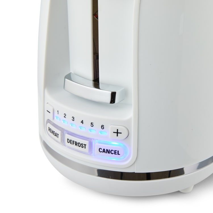 4 Slice Long Slot Toaster - White - Kmart