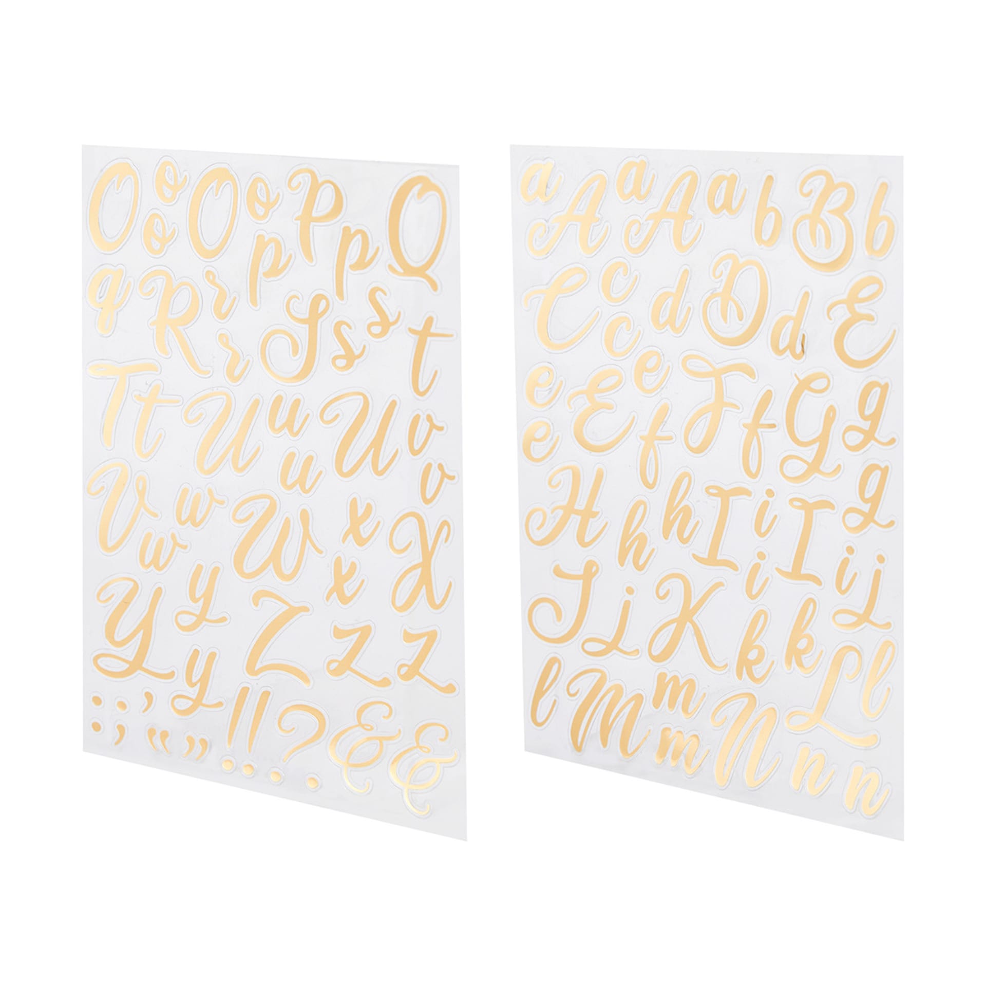 Alphabet Stickers - Gold Look - Kmart
