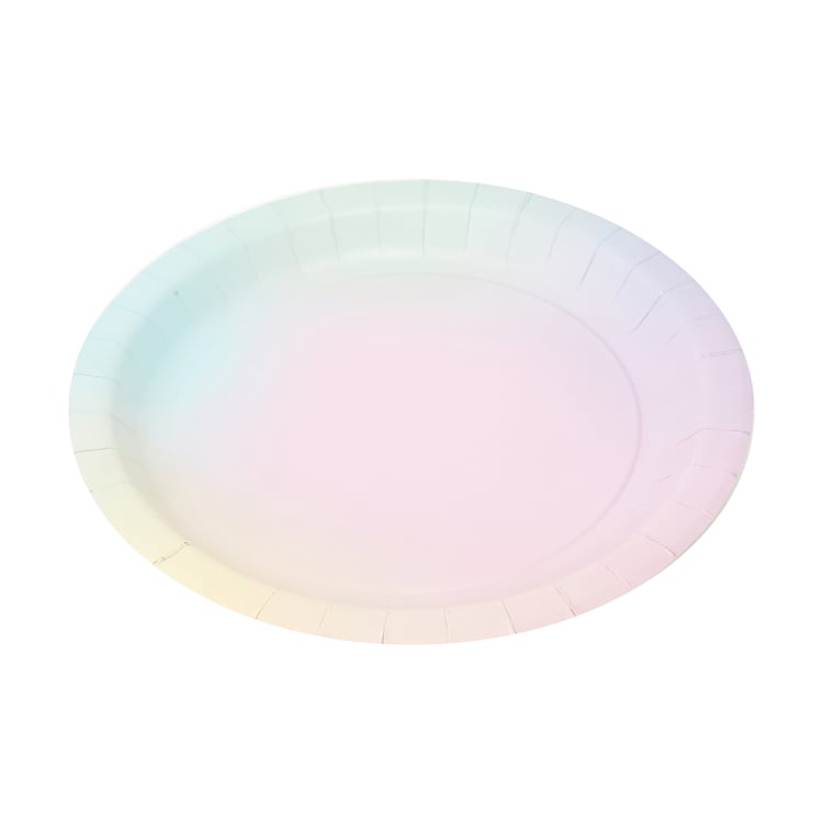 16 Pack Pastel Ombre Paper Plates - Kmart