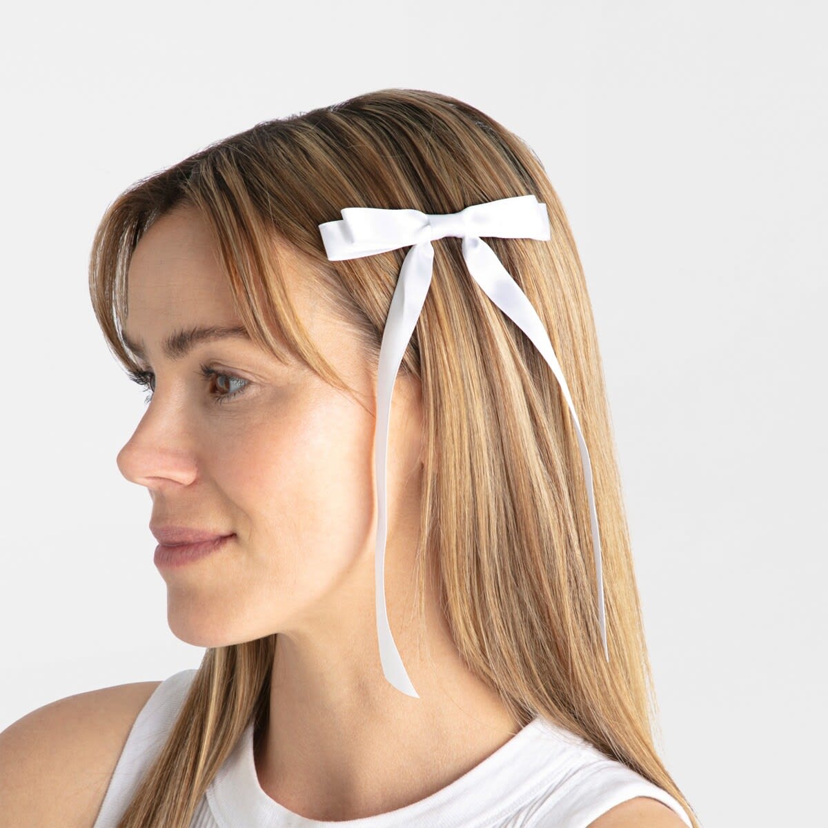2 Pack White Bow Slide Hair Clips - Kmart