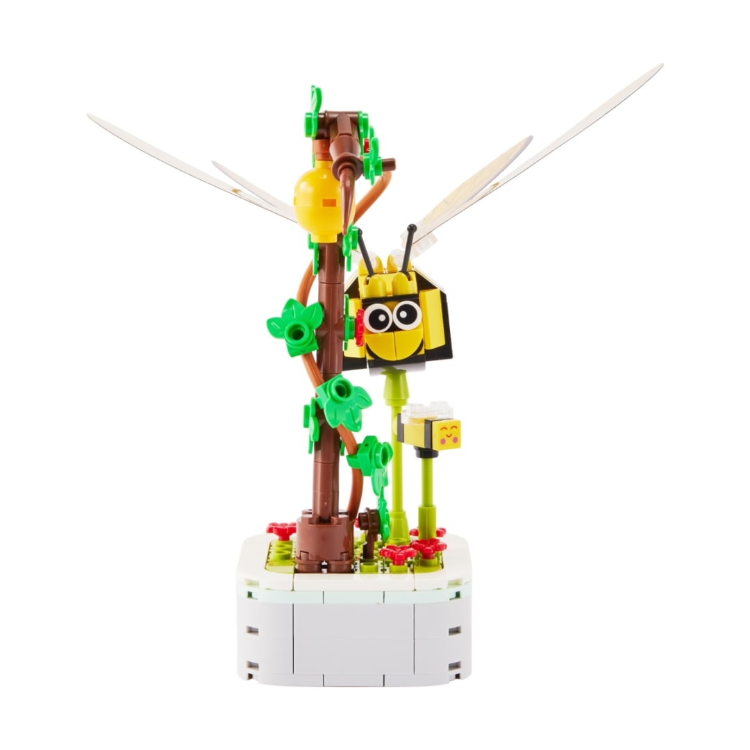 Mini Blocks Flower Series: Plant with Insect - Assorted - Kmart