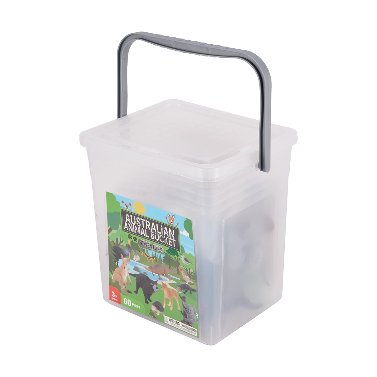 60 Piece Australian Animal Bucket Playset - Kmart