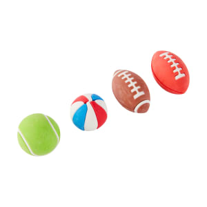 4 Piece Mini Ball Erasers - Kmart