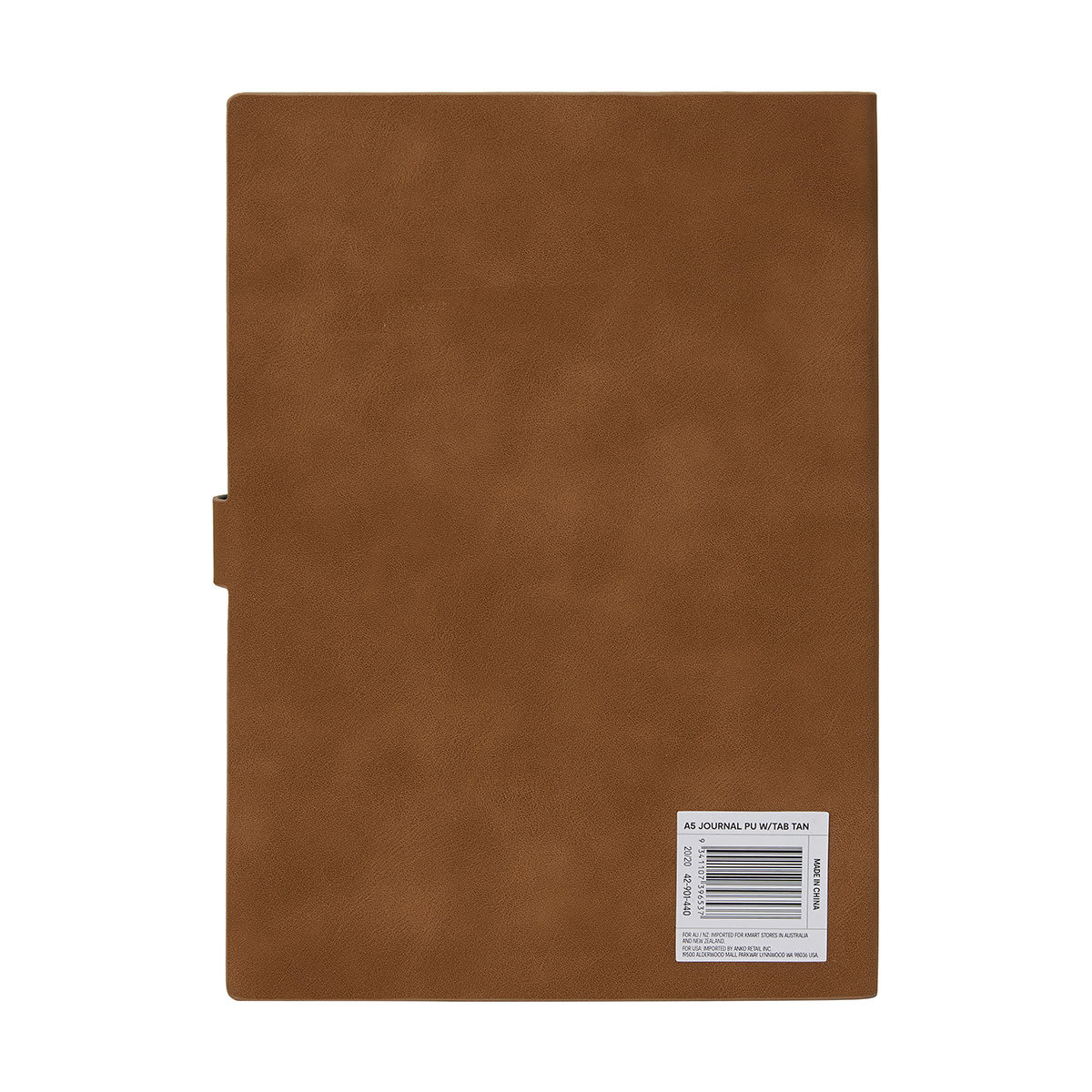 A5 Journal with Tab - Tan - Kmart