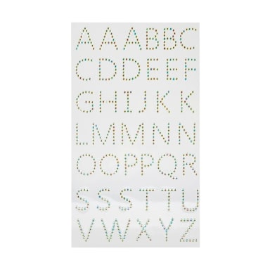 42 Piece Bling Stickers - Alphabets - Kmart