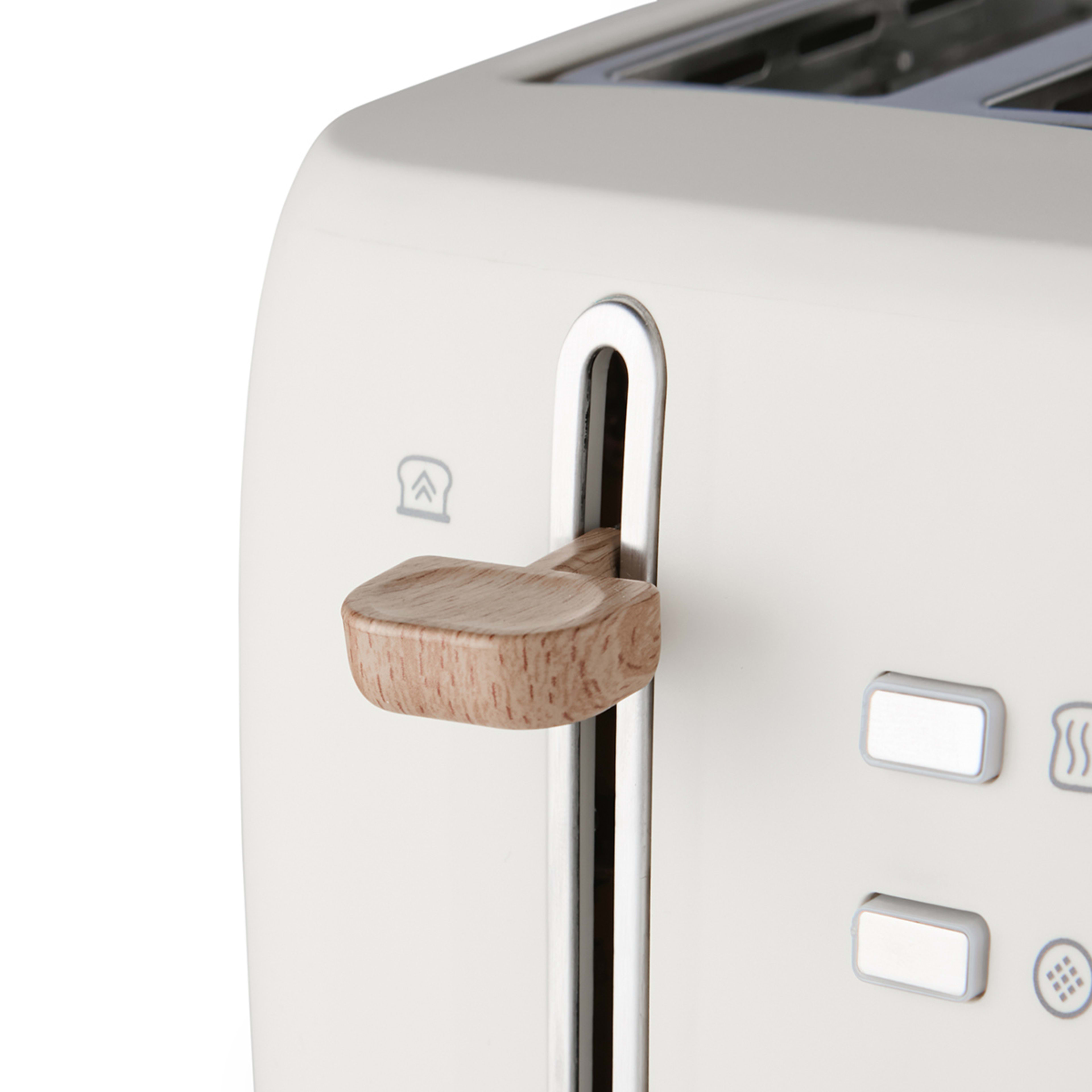 4 Slice Toaster - Off White - Kmart