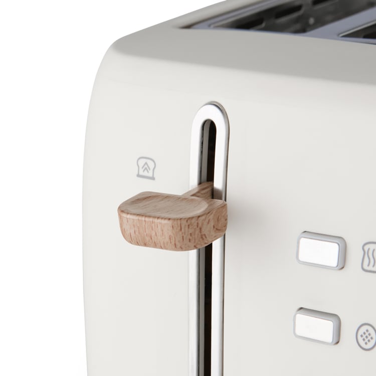 4 Slice Toaster - Off White - Kmart
