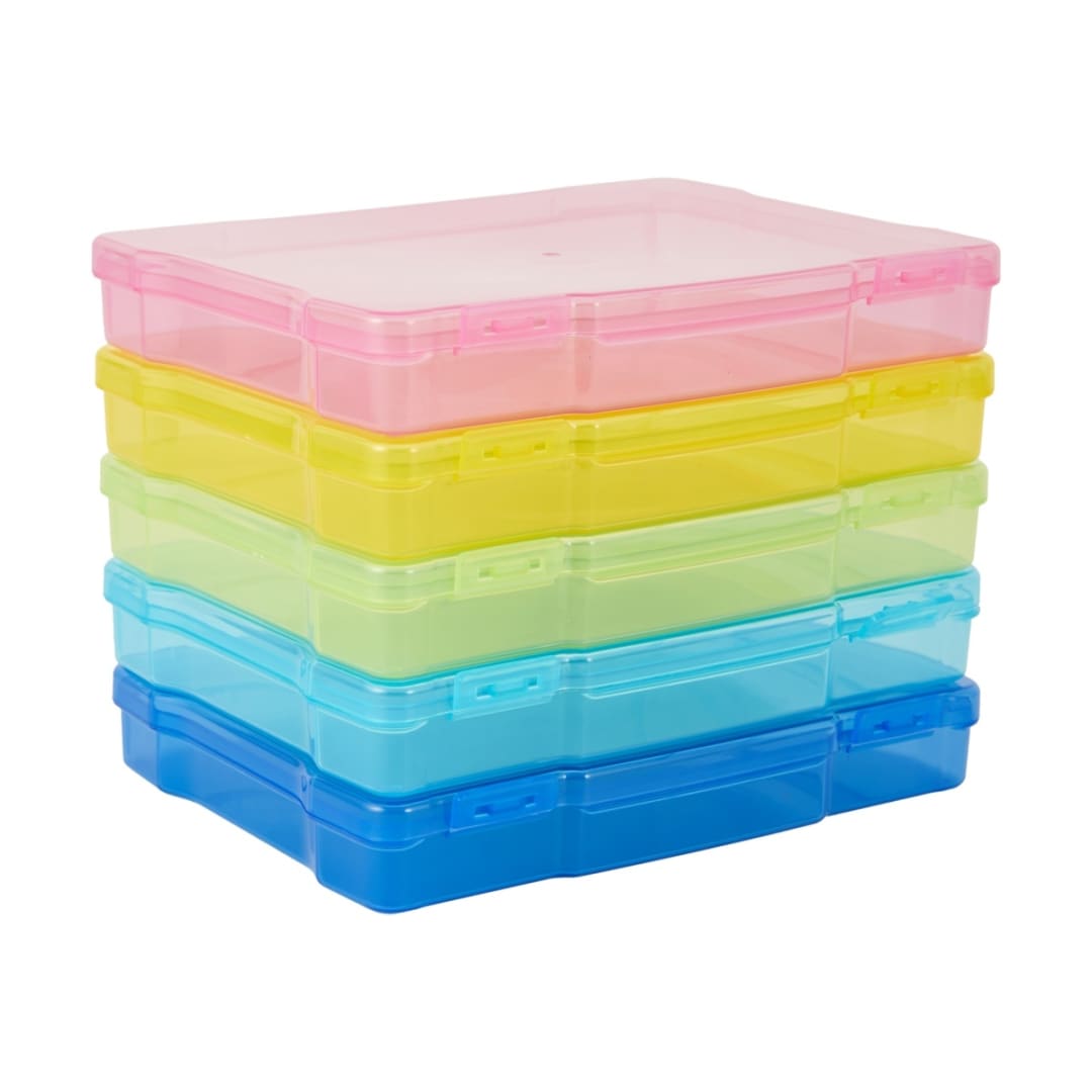5 Pack Art and Craft Storage Bins - Kmart