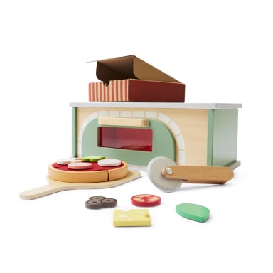 20 Piece Wooden Light and Sound Pizza Oven Set - Kmart
