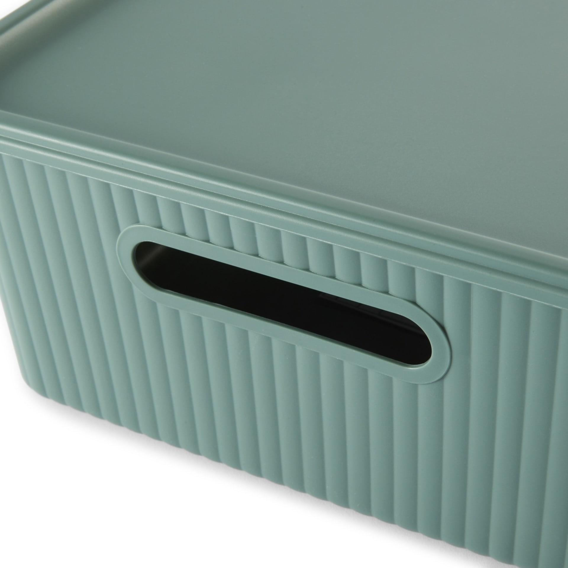 11L Ribbed Container - Green - Kmart