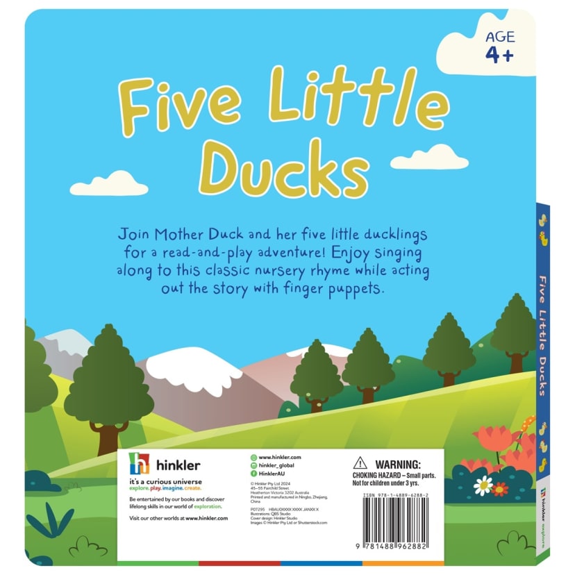 Five Little Ducks Finger Puppet Book - Kmart