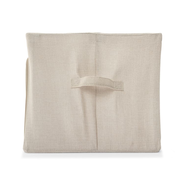 Linen Look Collapsible Box with Window - Large, Beige - Kmart