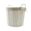 Round Paper Rope Basket with Liner - White - Kmart