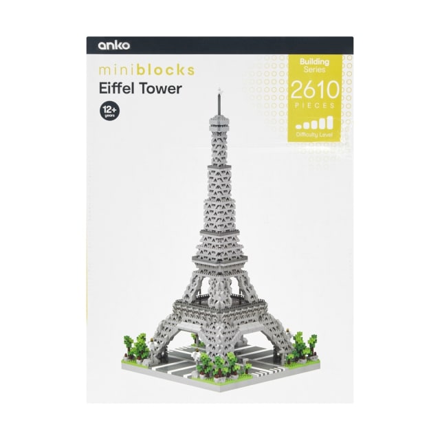 2610 Piece Mini Blocks Building Series: Eiffel Tower - Kmart