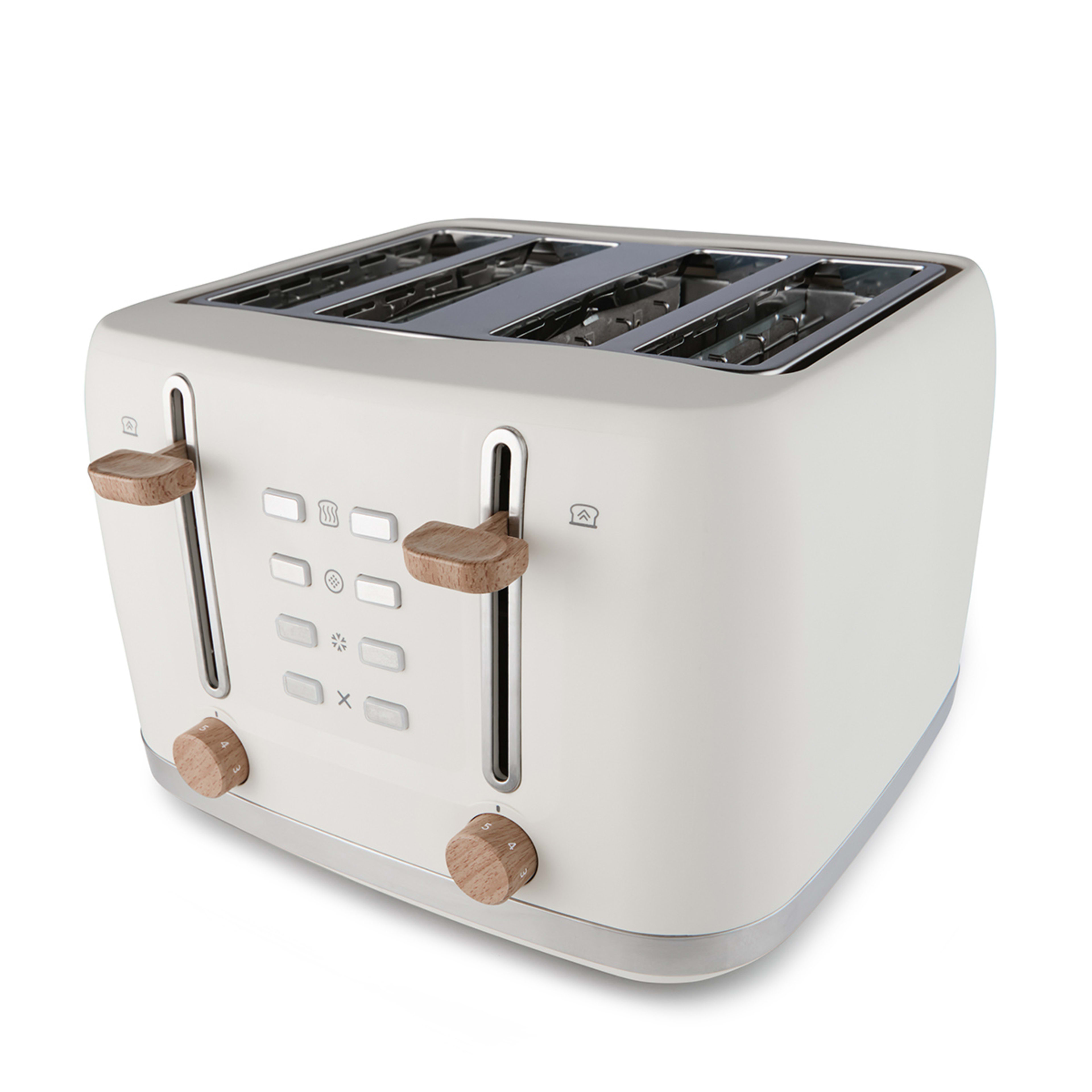 4 Slice Toaster - Off White - Kmart