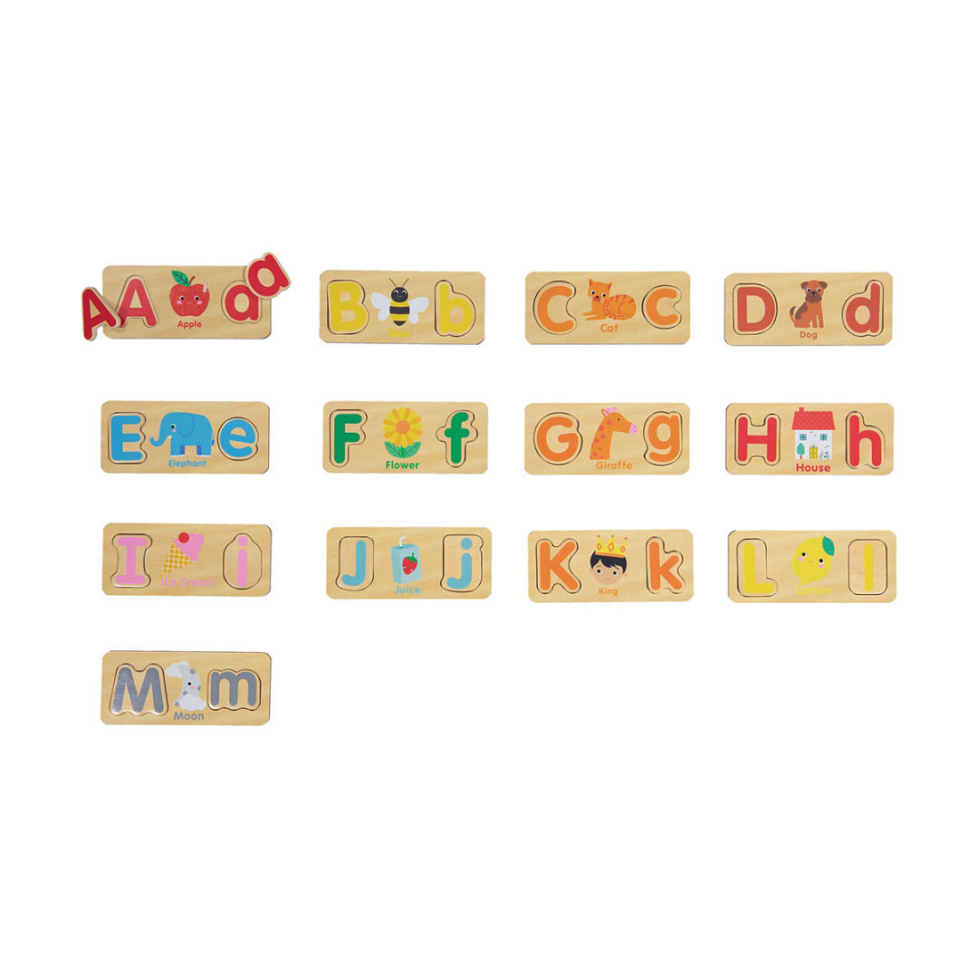 Wooden ABC Matching Puzzle Set - Kmart