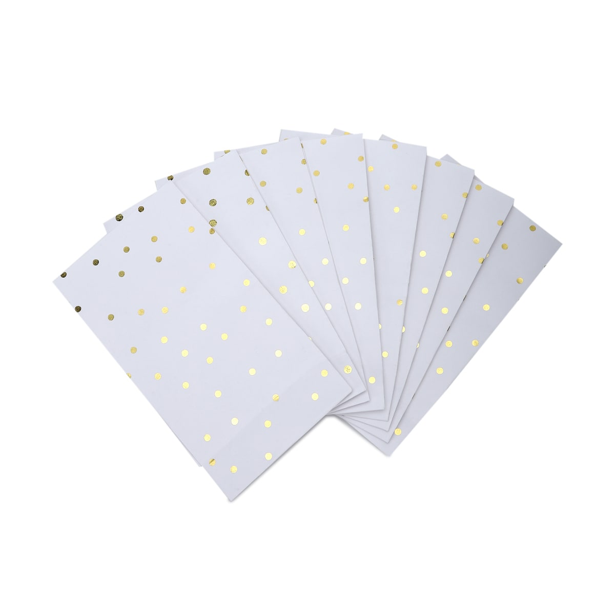 8 Piece Gold Foil Dot Loot Bags - Kmart
