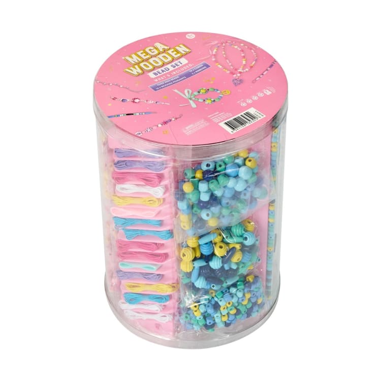 Mega Wooden Bead Set - Kmart