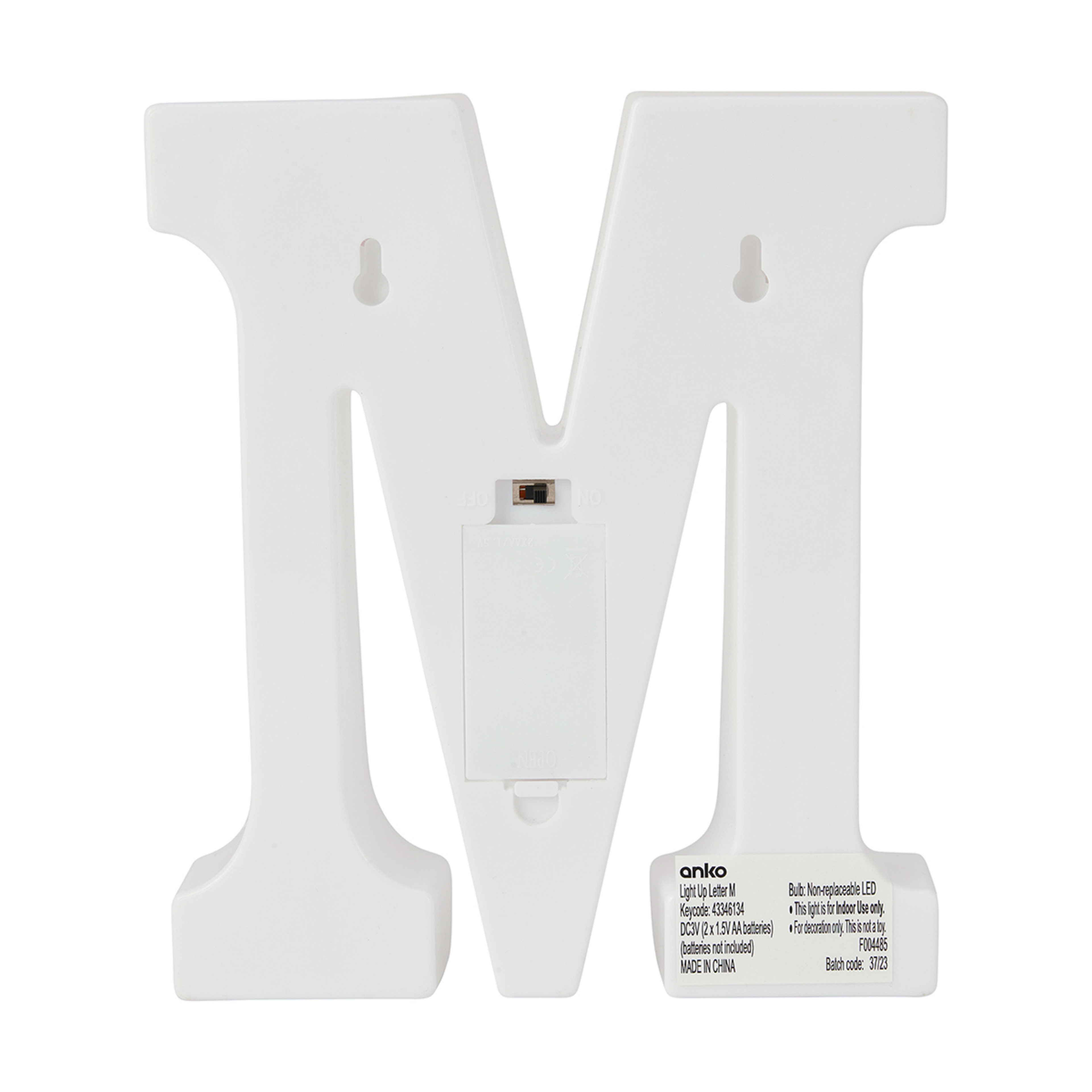 Light Up Letter - M - Kmart