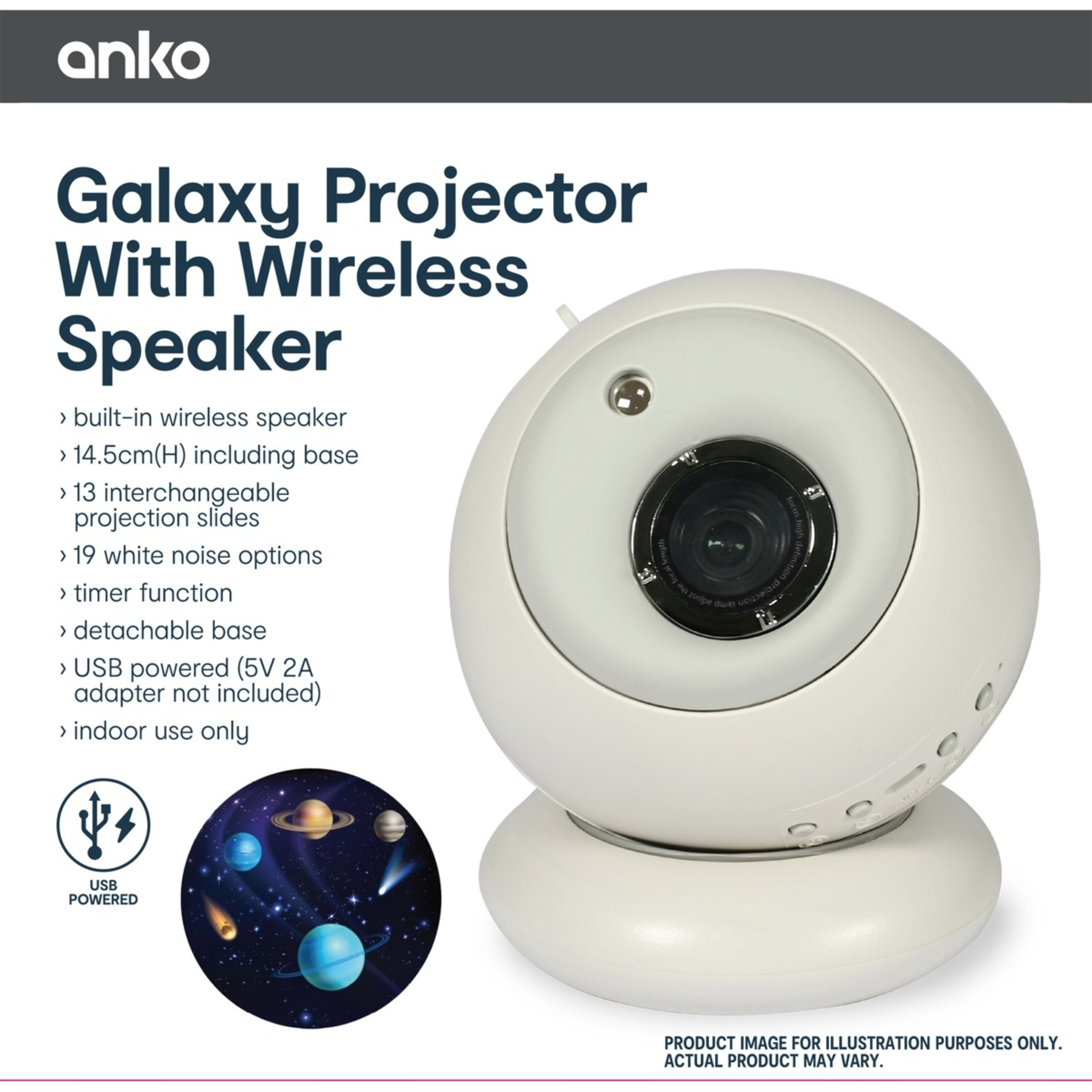Galaxy Projector Speaker - Kmart
