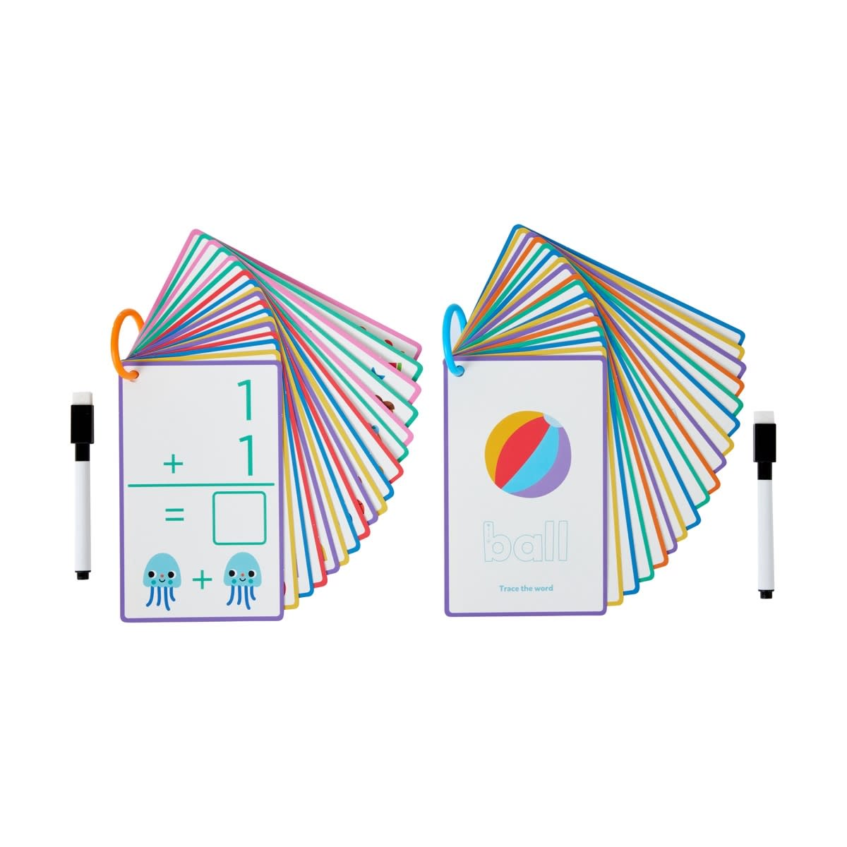 Wipe-Clean Flash Cards - Assorted - Kmart