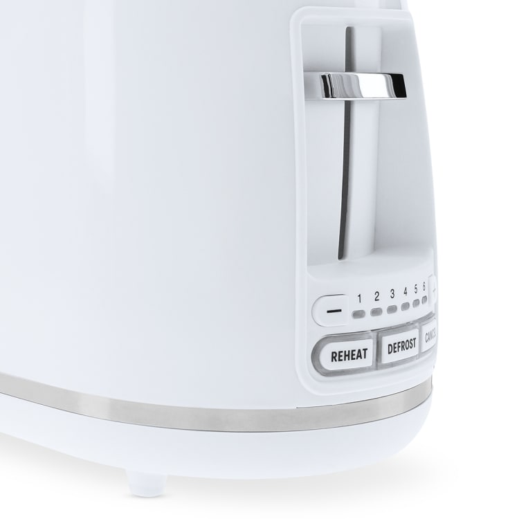 4 Slice Long Slot Toaster - White - Kmart