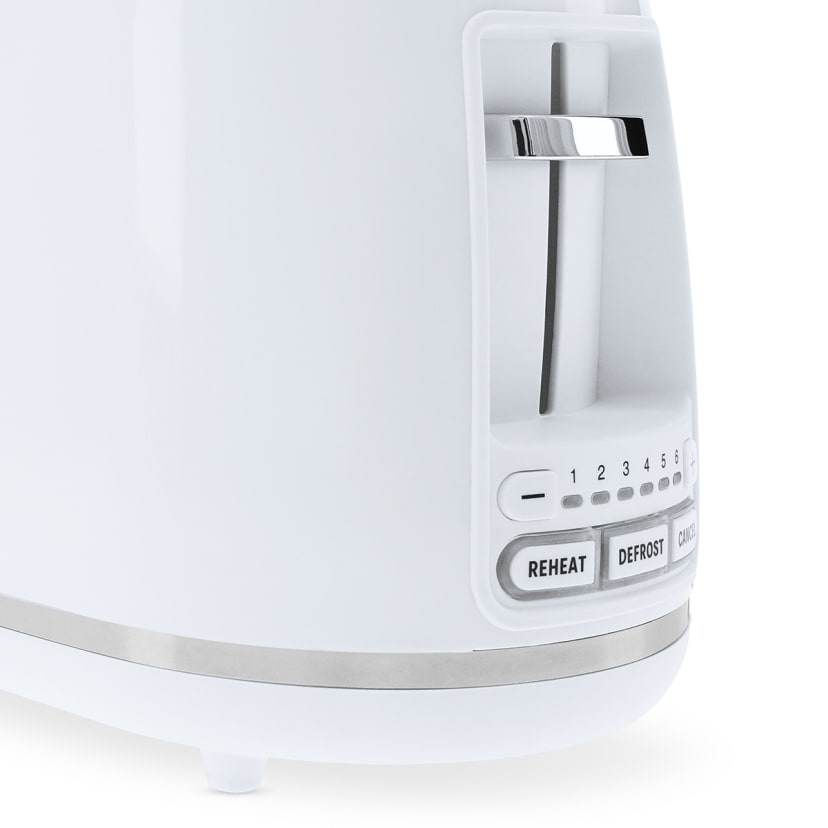 4 Slice Long Slot Toaster - White - Kmart