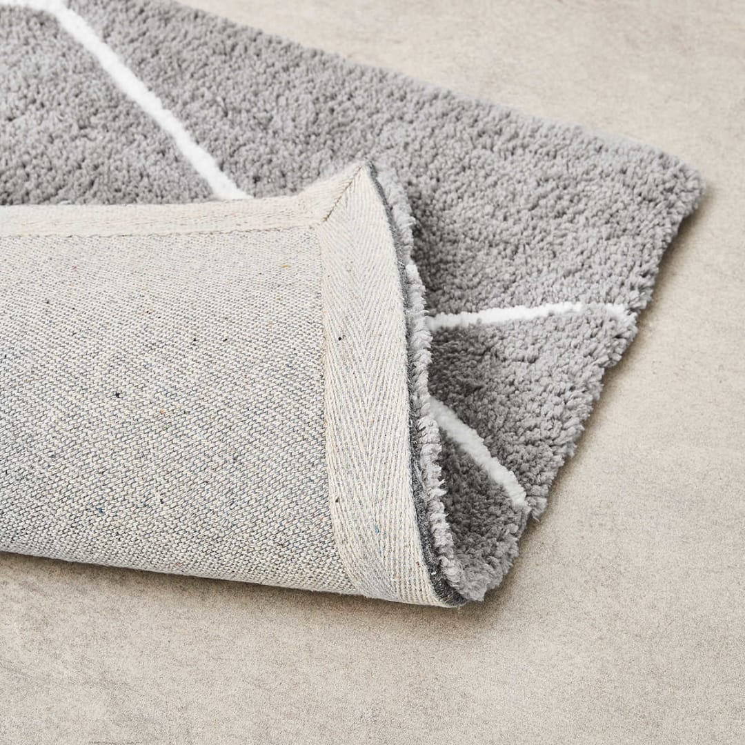 Trellis Rug - Grey, Small - 140cm x 70cm - Kmart