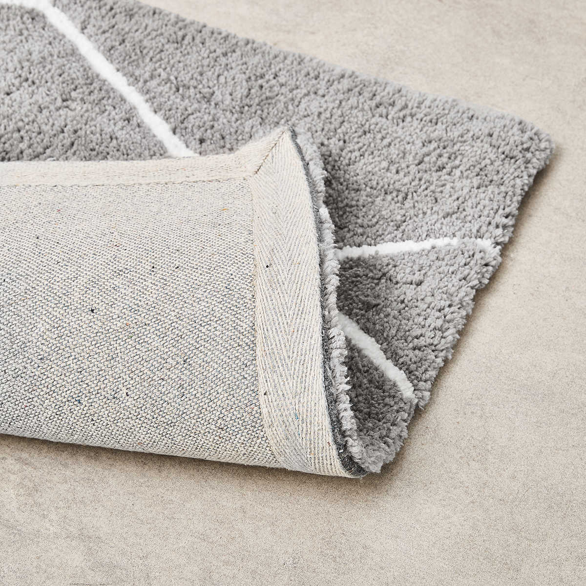 Trellis Rug - Grey, Small - 140cm x 70cm - Kmart