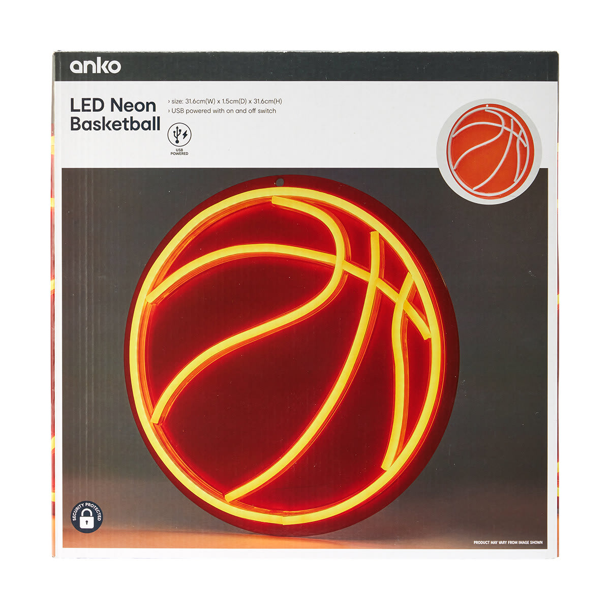 LED Neon Basketball - Kmart