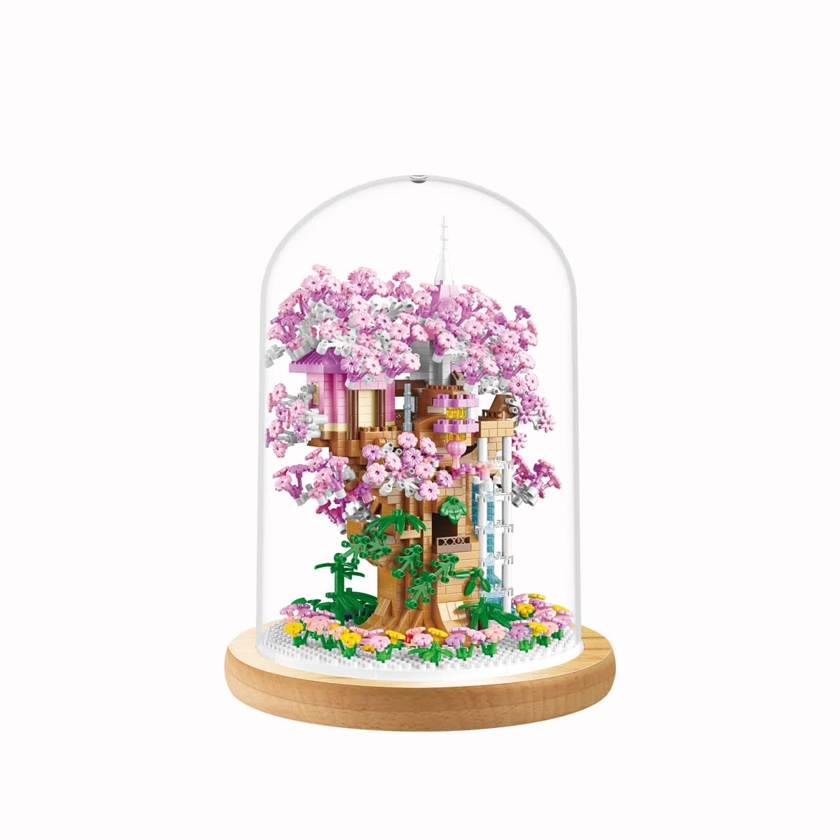 1182 Piece Mini Blocks Flower Series: Cherry Blossom Tree - Kmart NZ