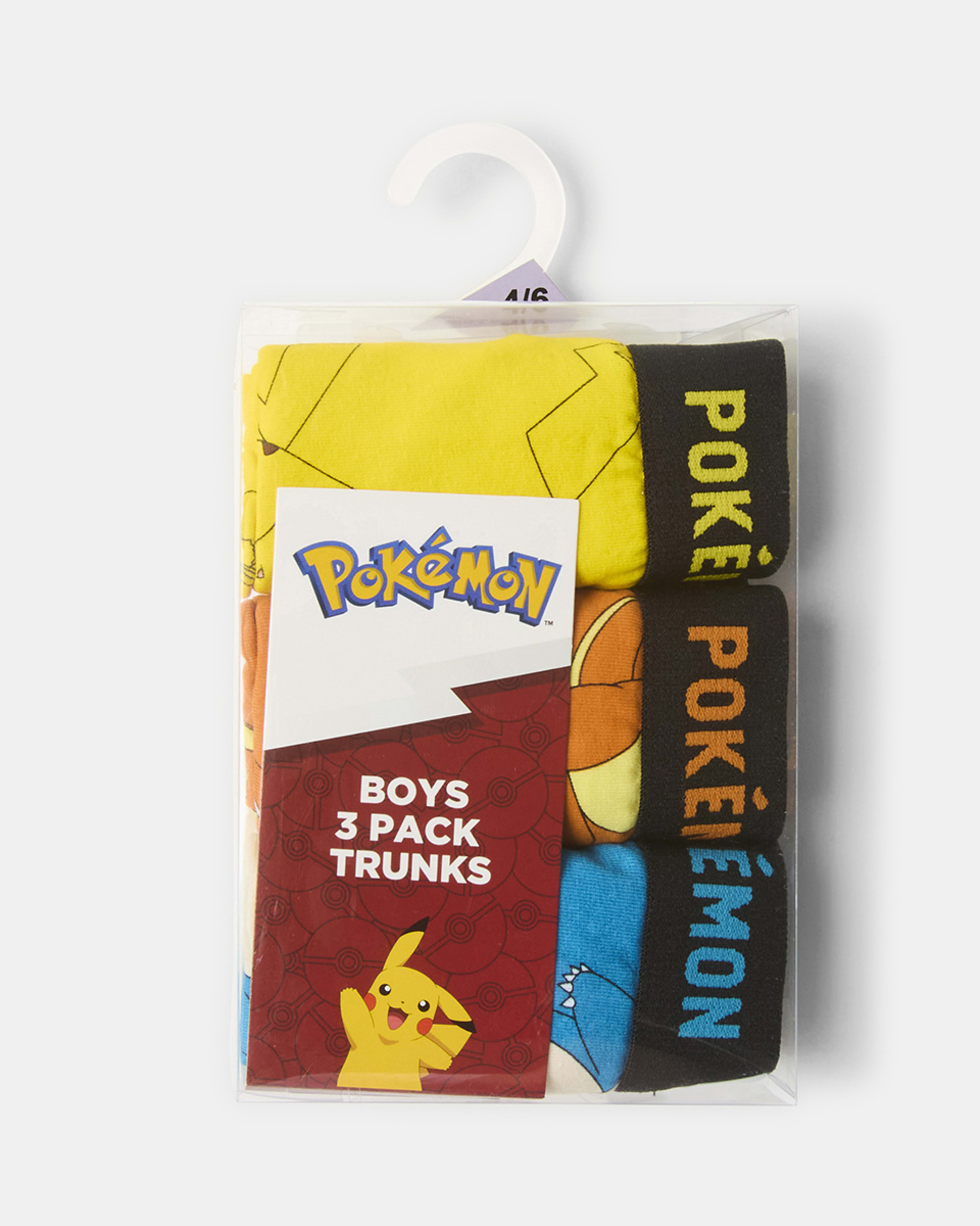 3 Pack Pokemon License Trunks - Kmart