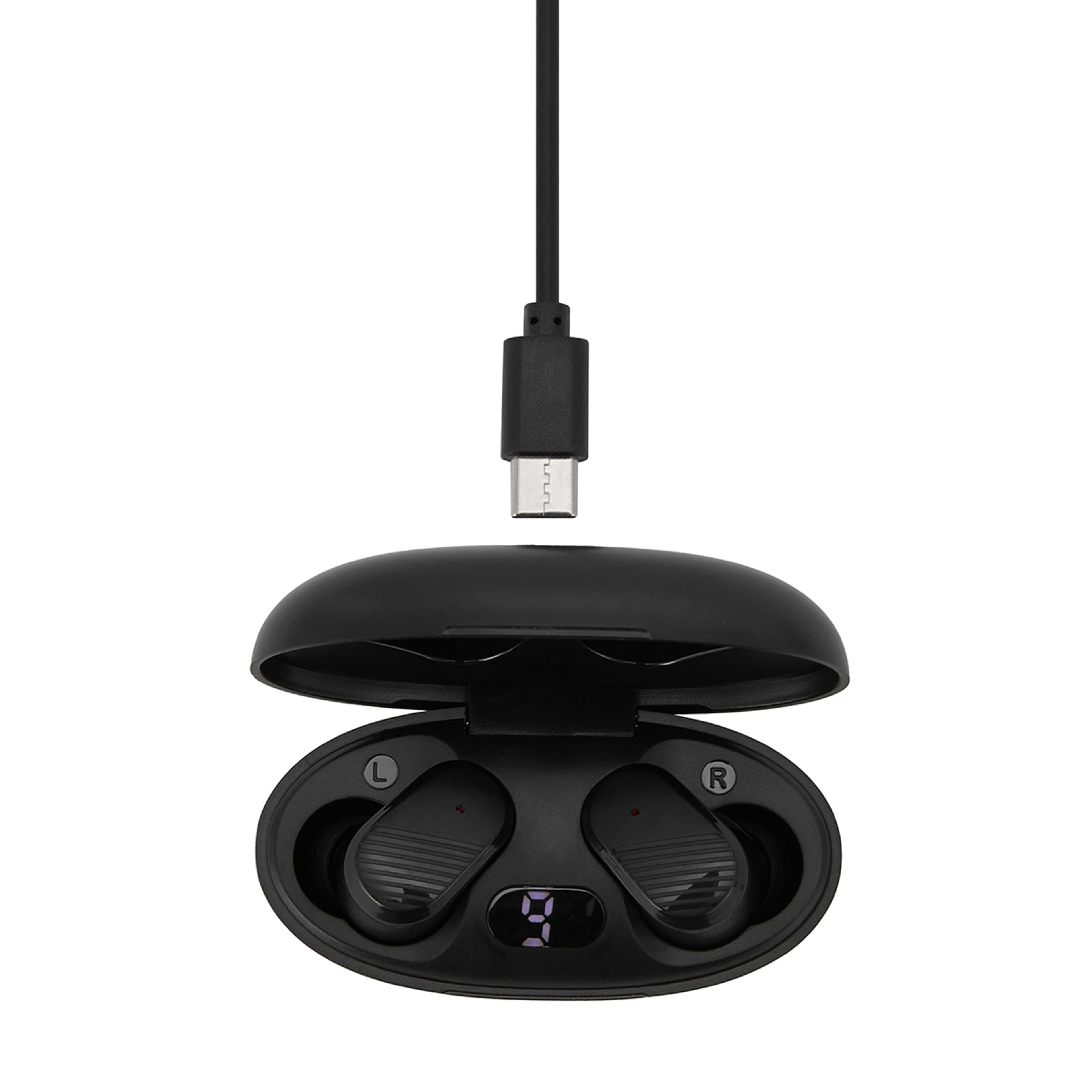True Wireless Buds with Battery Level Display - Kmart