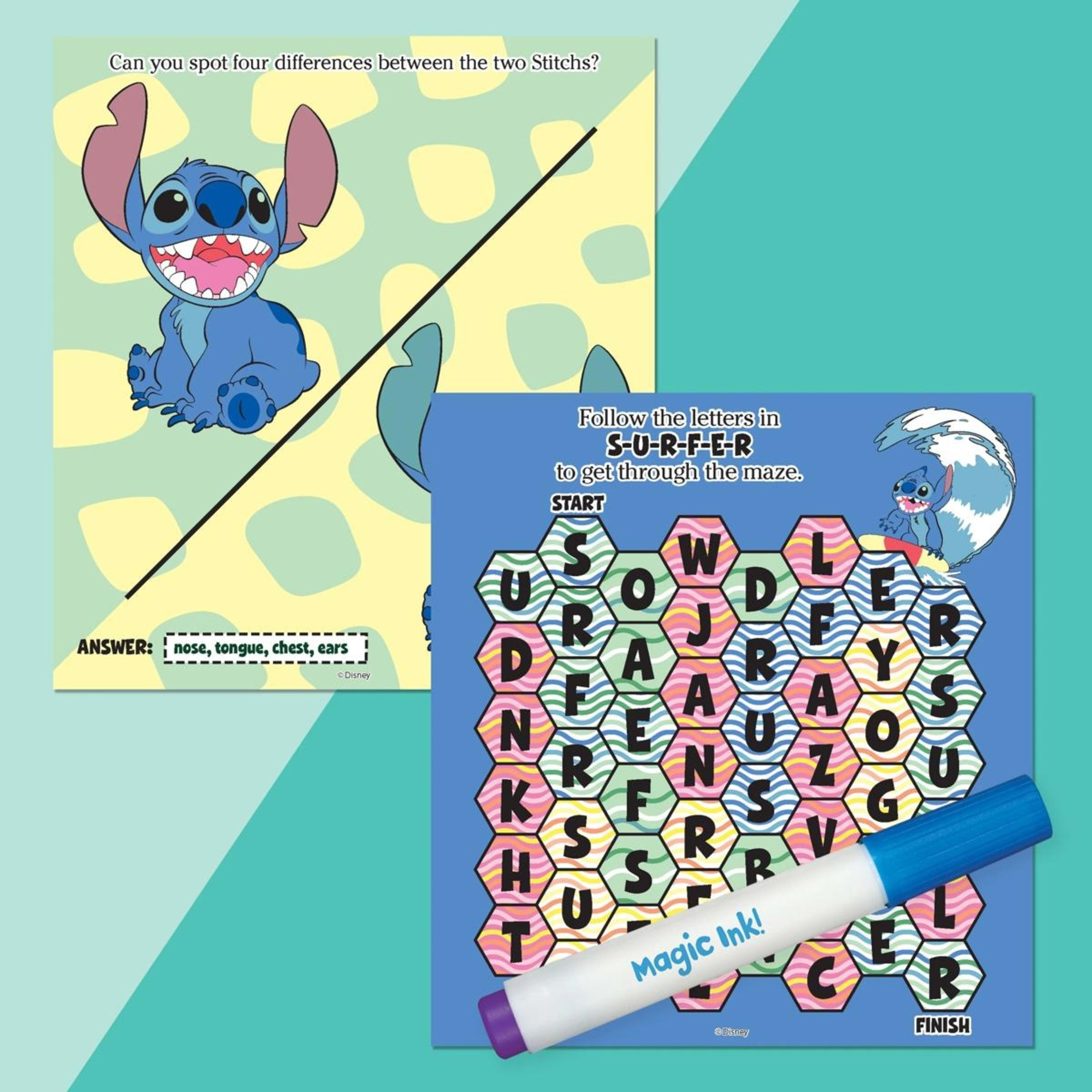 INKredibles Disney Lilo & Stitch Mess Free Magic Ink Pictures! - Book ...