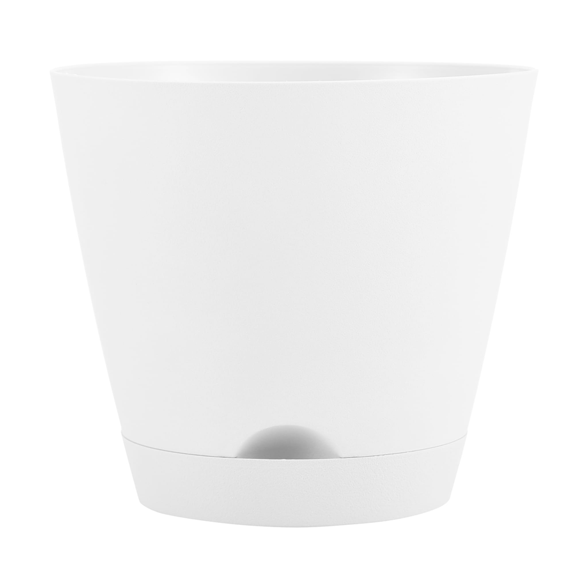 25cm Plastic Pot - White - Kmart