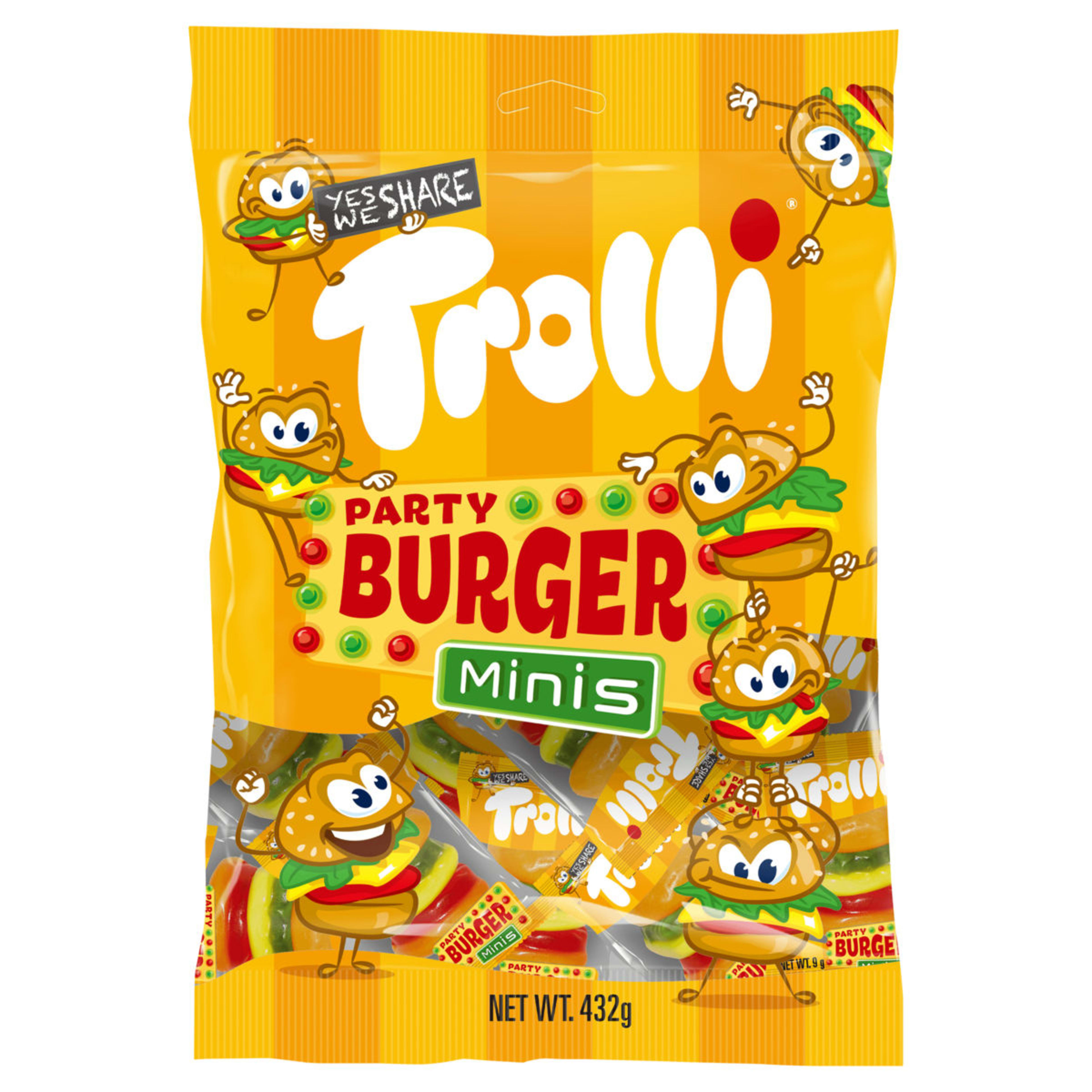 Trolli Party Mini Burgers 432g - Kmart