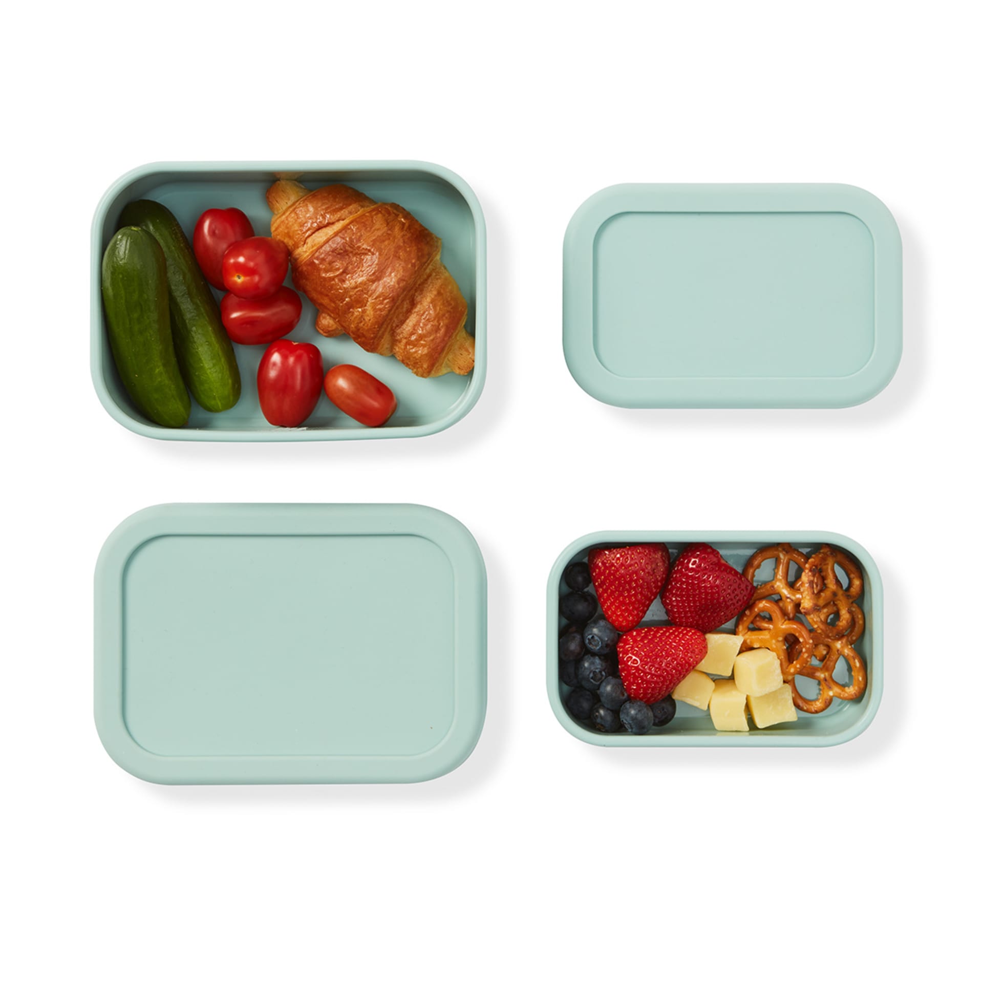 2 Pack Sage Silicone Snack Box - Kmart
