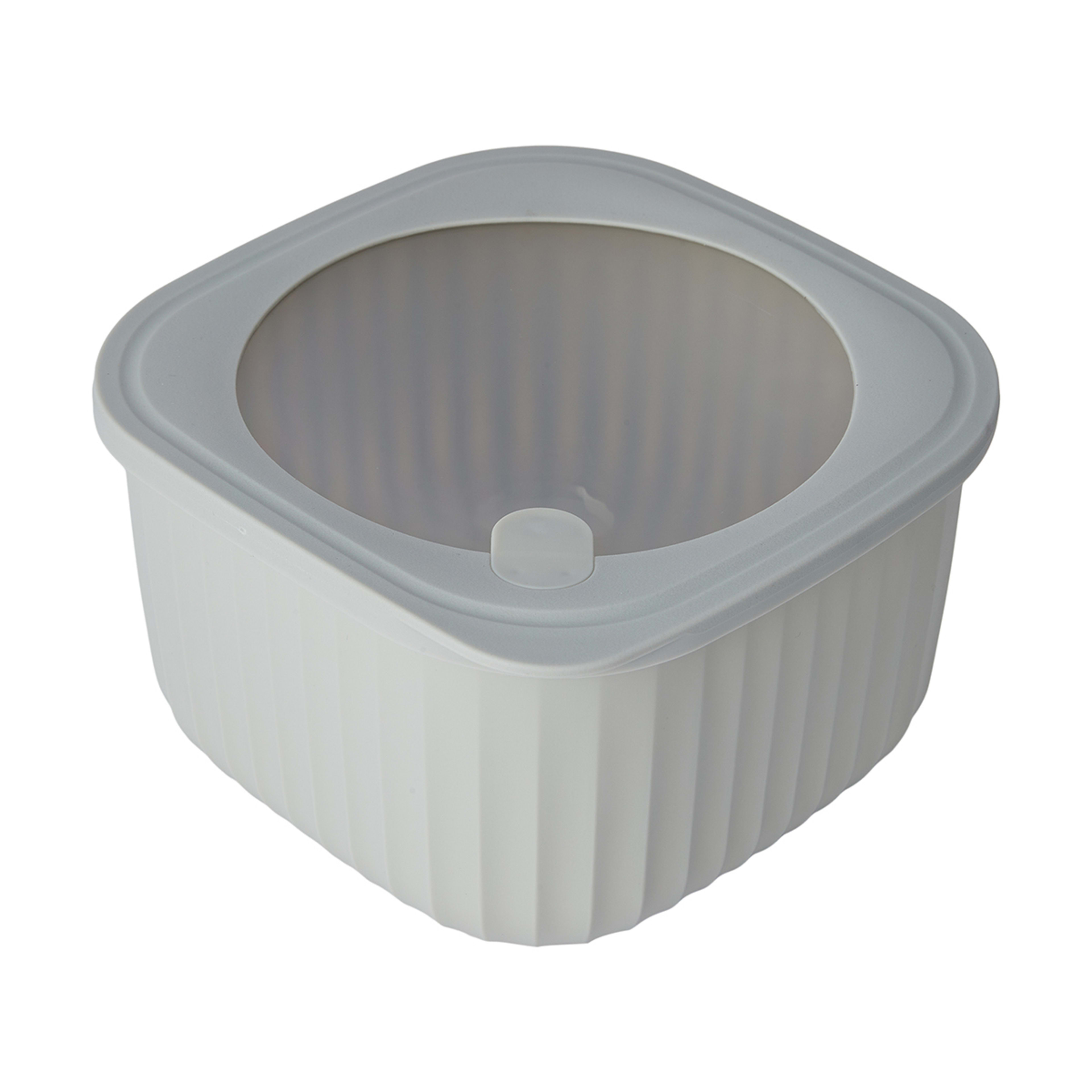 4 Piece Sqaure Nested Food Storage Set - Grey - Kmart