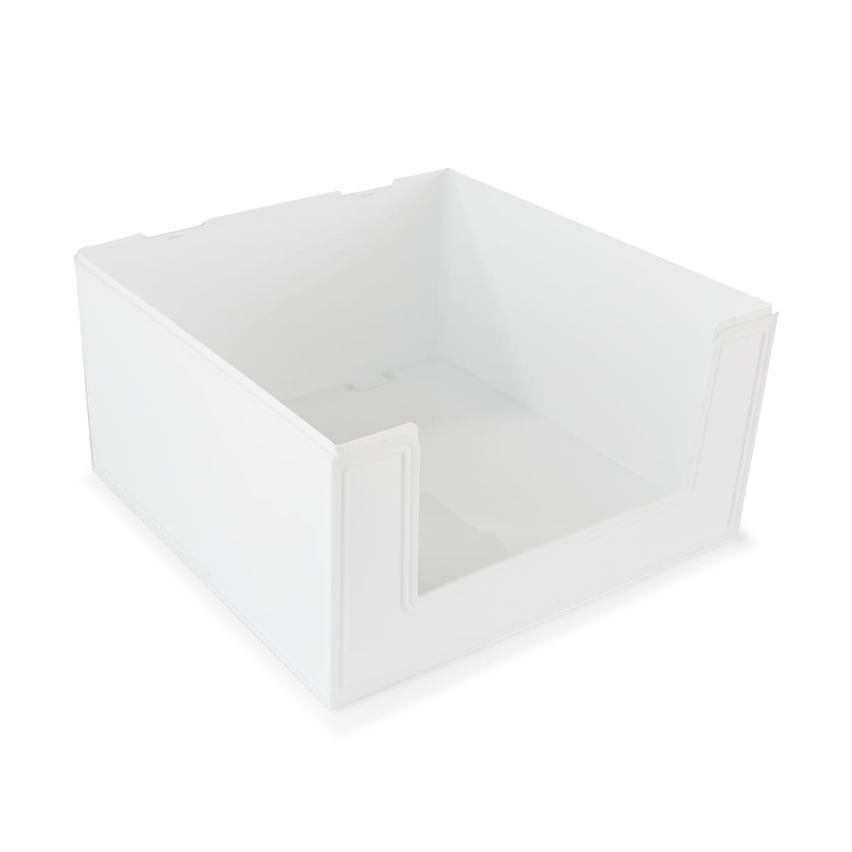 28.5L Modular Open Front Stackable Bin - White - Kmart