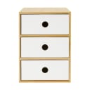 Bamboo and Plastic Vertical 3 Drawers - Kmart NZ