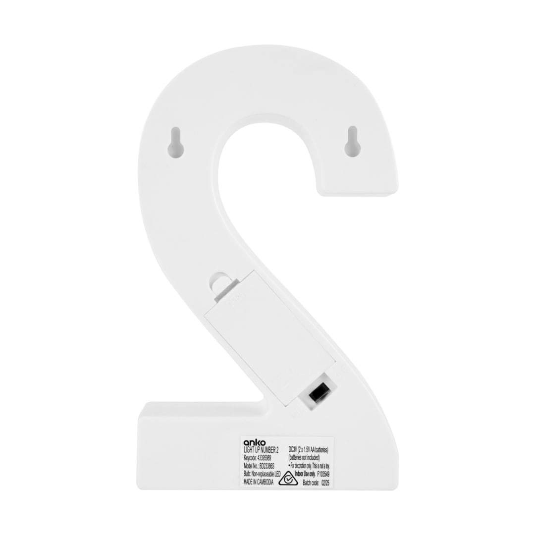 Light Up Number - 2 - Kmart