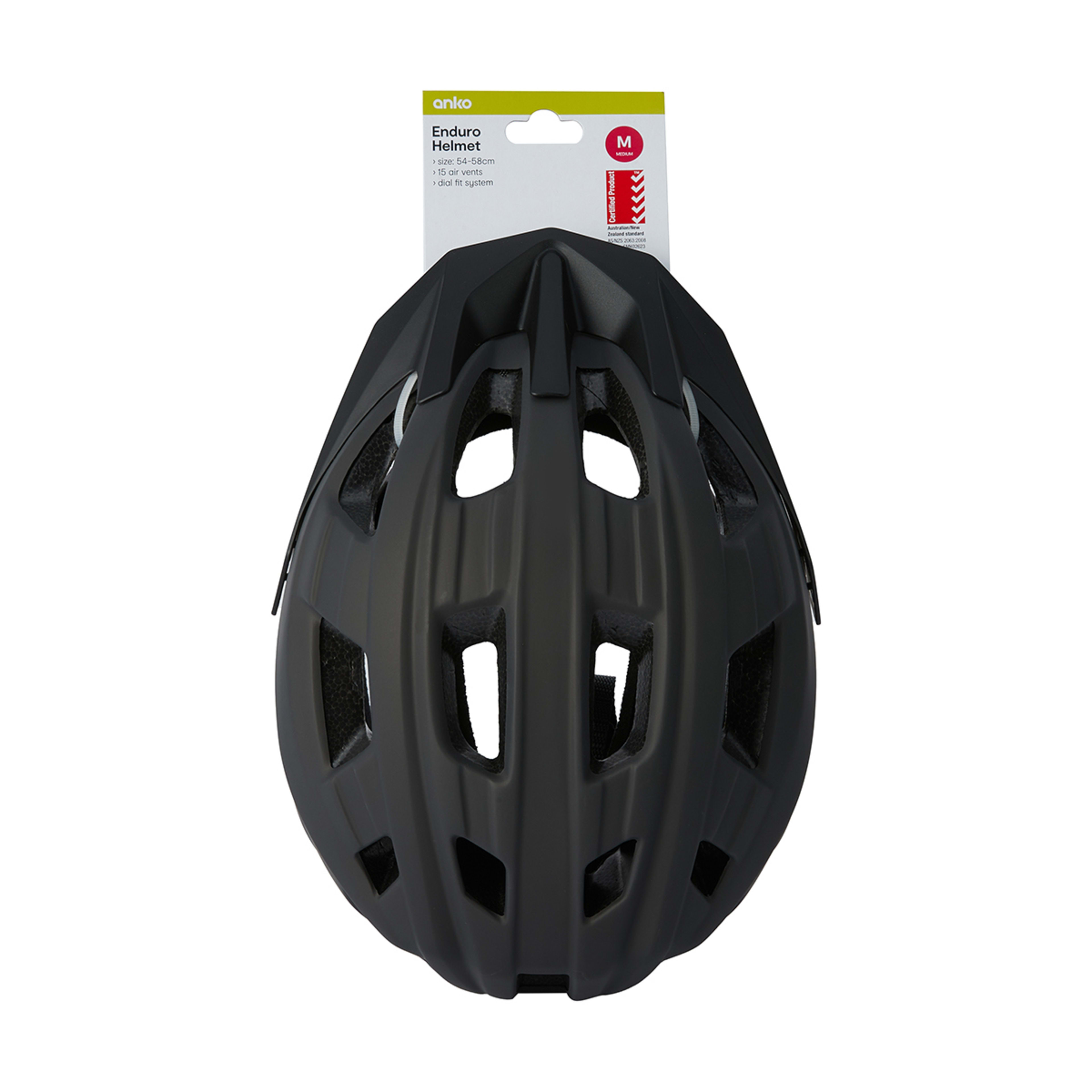 Enduro Helmet - Medium, Grey - Kmart