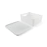 11L Ribbed Container - White - Kmart